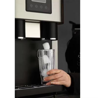 China Noise Level 40 Ice Block Pellet Making Machine Automatic Home Office 18kg Small Countertop Portable Nugget Ice Maker for Commercial Ice Crusher for sale