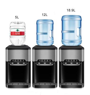 China Small Home Commercial Ice Making Machine 3 in 1 Water Dispenser 25kg Bullet Ice Maker Machines for Business Automatic for sale