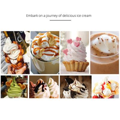 China Commercial Yogurt Ice Cream Machine Automatic Soft Serve Maker with 6 Quart Capacity and R22/R410A/R404A Refrigerant for sale