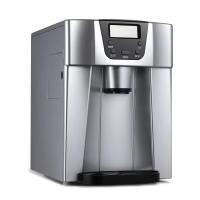 Quality UV printing 2 in 1 Water Dispenser 20kg Bullet Ice Making Small Home Commercial for sale