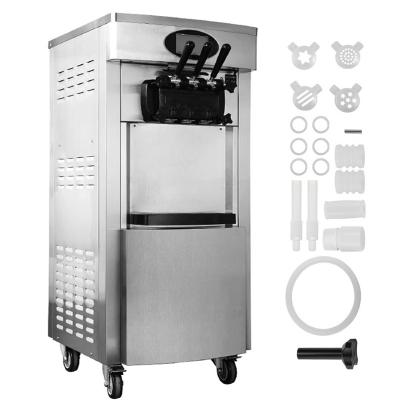 China 20-28L/H Soft Serve Ice Cream Machine Ideal for Commercial Catering Customised 3 Flavor Icecream Maker for sale