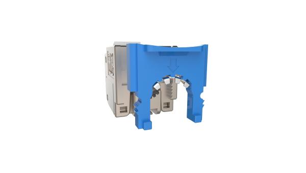 FTP CAT6A Keystone Jack Toolless RJ45 Socket 50u Inch Gold Plated