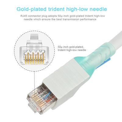 China UTP CAT6 Patch Cord with Pull Rod 28AWG Stranded Bare Copper LSZH Sheath for sale