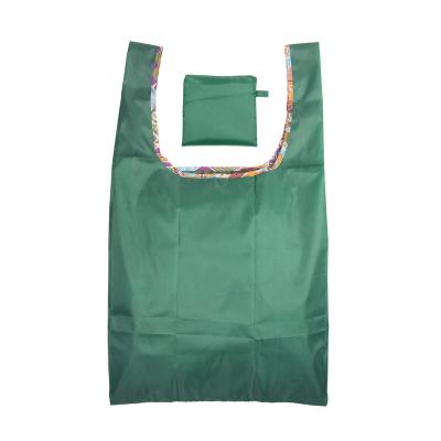 China Reusable Reusable Square Shape Grocery Recycled Polyester RPET Foldable Bag for sale