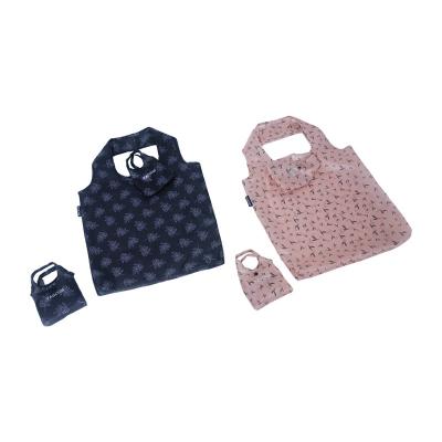 China Reuse Customized Reusable Reusable Polyester Rpet Large Grocery Supermarket Eco-Friendly Foldable Shopping Bag With Pocket for sale