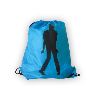 China Custom Logo Drawstring Bag Sports Backpacks Shopping Bags Goods 190D 210DNylon Reusable Custom Cheap String Drawstring Drawstring for sale