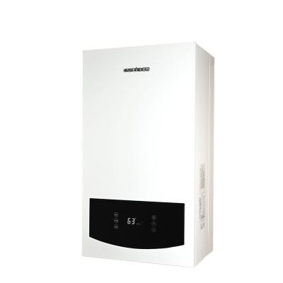 China Max water flow 145L gas boiler with heating and 98W electric power for sale