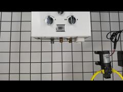 6L 1.58GPM Gas Geyser Glaspaneel LP Gastype Voor buiten douche