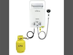 10Liter Cold Plate NG Gas Water Heater Manual Control Knob White