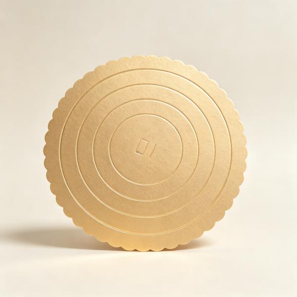 Quality 10 Inch Plain Round Gold Cake Board 2.5mm Thick Food Safe Moisture-Resistant Cake Drum for Bakery for sale