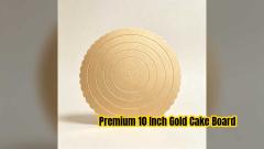 10 Inch Gold Cake Board Sturdy Food Safe Bakery Base