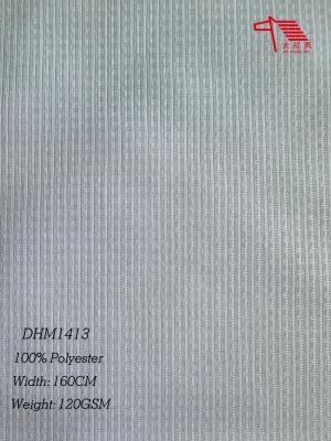 China Double Face 100% Polyester Knitted Fabric 120GSM with Vertical Stripe Bright Yarn for sale