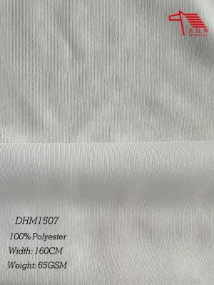 China 65GSM 100% Polyester Knitted Fabric Single Jersey Ultra Lightweight Breathable for Sportswear Lining for sale