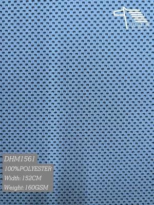 China 160GSM Polyester Birdseye Mesh Cationic Check Two Tone Moisture Wicking for Sportswear for sale