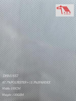 China 4 Way Stretch Mesh Moisture Wicking Fabric Lightweight 100GSM for Sportswear Lining for sale