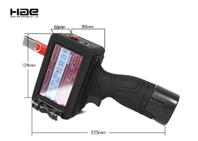 China Tela esperta Handheld do diodo emissor de luz da impressora a jato de tinta do codificador da máquina da codificação da tinta da data do ANIMAL DE ESTIMAÇÃO à venda