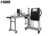China White UV Ink Online Continuous Inkjet Printer Code Machine With Conveyor for sale