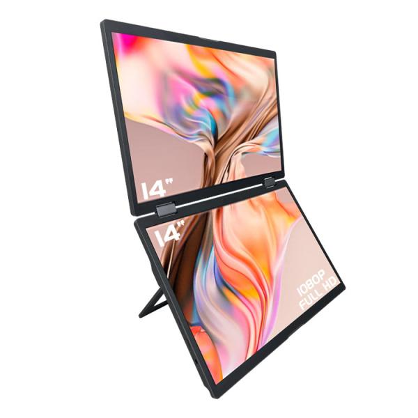 Quality 60Hz IPS Portable Triple Dual Screen Monitor For Laptop 178 degree for sale