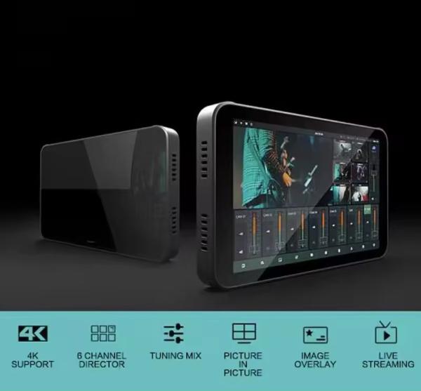 Quality Portable Live Stream Camera Switcher Studio IP Video Switcher For YouTube for sale
