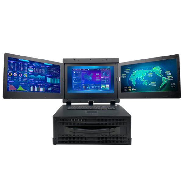 Quality All In One Industrial Touch Screen Computer PCS Triple 1080P LCD Screen for sale