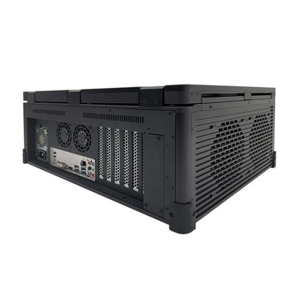 Quality Portable IPC Industrial PC Rugged Desktop Computer Reinforced 17.3 Inch Triple Screen for sale