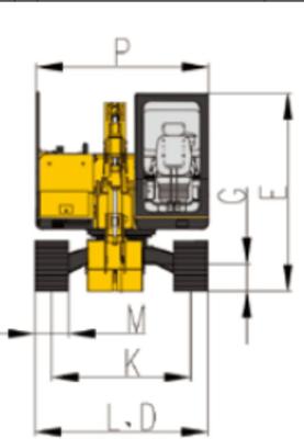 Cina Macchina di Mini Crawler Excavator Road Construction di spostamento di TE908 7.8ton 3.3L in vendita