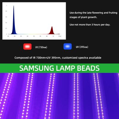 Cina 1.1M Under Canopy UV 395nm IR 730nm LED Grow Light 50W 100W Supplementare LED Grow Light in vendita
