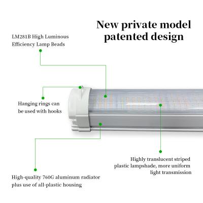 Cina Lampade LED per coltivazione personalizzate 4Ft 120W 150W, luce LED per la crescita delle piante in vendita