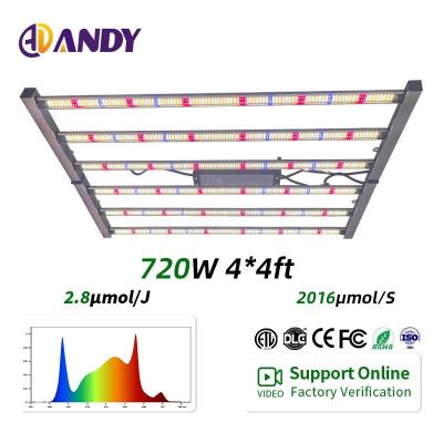 China Samsung LM281B Full Spectrum 720W LED Grow Lights Wholesale Commercial Indoor Plant Lamp Tomato Hydroponic for Planting for sale