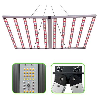 China Dimmable Foldable Full Spectrum Grow Lamp For Indoor Plants 10 Bars 1100W for sale