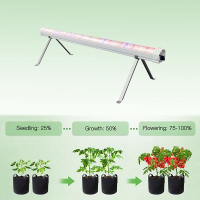 China Full Spectrum Inter-Row Blue Red Led Grow Light Bar 120w Under Canopy for Indoor Plant for sale