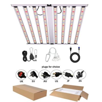 China High PPF Full Spectrum 8 Bars 800W LED Grow Light CE ROHS FCC ETL DLC with SAMSUNG Chips for sale