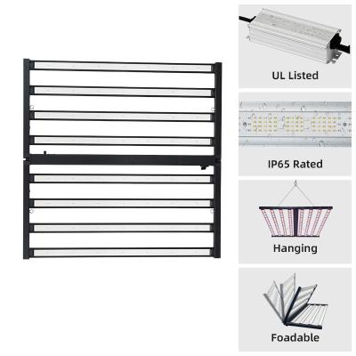 中国 折りたたむフルスペクトル 8バー 800W LED 成長光 垂直農業のための商業植物成長 販売のため