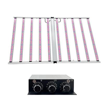 China Commercial UV IR Grow Light Bar 10 Bar 1100W Full Spectrum For Microgreen Strawberry for sale