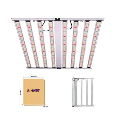 中国 ANDY フルスペクトル 8 バー 800W LED 育成ライト 卸売 園芸用 折りたたみ式 調光可能 SAMSUNG LM301h Evo LM281B 販売のため