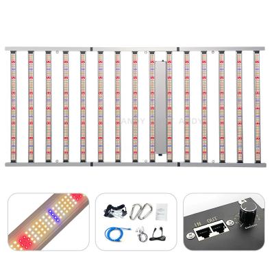 China 4x8ft 15 Bars Full Spectrum LED Growing Lights 1500W Commercial LED Grow Light For Plant Growth for sale