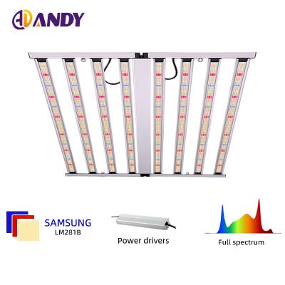 China 8bar 800W Led Grow Light Full Spectrum Customized Vertical Farm Commercial 110V 220V Dimmable Plant Growth Lamp for sale