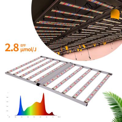 China ANDY 1000W 4×6ft LM281B Dimmable Greenhouse 10 Bar LED Grow Light Full Spectrum for Veg Flower for sale