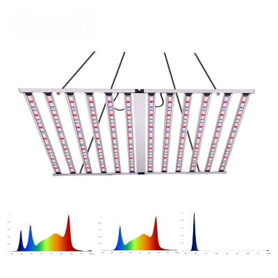 Cina 12 Bar 1300W piante a LED crescono luce commerciale a doppio senso sfumato pieno spettro UV IR SASMSUNG Lm301b Lm301h Lm281b per la fioritura di frutta e verdura in vendita