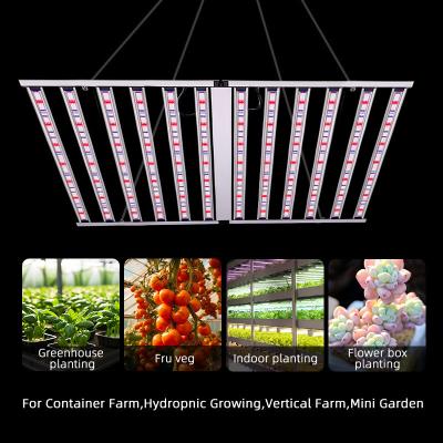 Cina 12 Bar 1300W piante a LED crescono luce commerciale a doppio senso sfumato pieno spettro UV IR SASMSUNG Lm301b Lm301h Lm281b per la fioritura di frutta e verdura in vendita