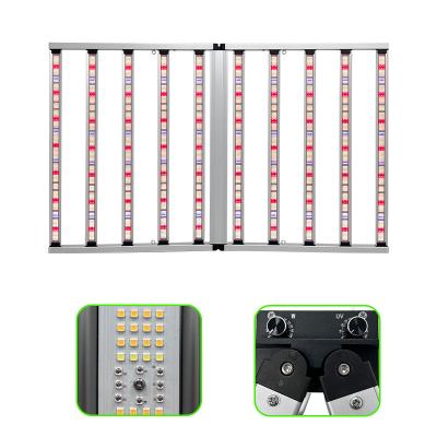 China Foldable Custom Spectrum LED Grow Lights 1100W Ultraviolet Light For Growing Plants for sale