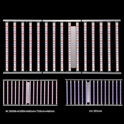 Cina Fabbrica Due Canali Dimmabile Pieghevole 1600W Samsong LM301H 281B EVO Led Grow Light Bar con UV IR in vendita