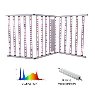 Cina Fabbrica Due Canali Dimmabile Pieghevole 1600W Samsong LM301H 281B EVO Led Grow Light Bar con UV IR in vendita