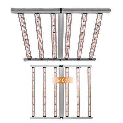 中国 調節可能 640W LED プラント 成長光 全スペクトル 産業用 カスタム サムスン Lm281b 温室 販売のため