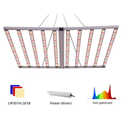 Cina Dimmabile pieghevole LED Grow Light Full Spectrum 1000w 10 Bar LED Grow Light in vendita