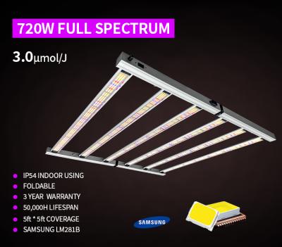Κίνα Κάλυψη πυρήνα 5x5ft LM301H EVO LM281B Full Spectrum 4x4ft LED Φώτα καλλιέργειας 720W για φυτά εσωτερικού χώρου προς πώληση