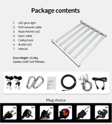 Κίνα 1200W Δυνατό να αναδιπλωθεί LED Grow Light 4x6ft κάλυψη 3720μmol/s PPF προς πώληση