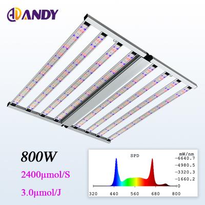 China 800 Watt Full Spectrum LED Grow Light with 3-Year Warranty and 50000 Hours Working Time for High PPF Output for sale