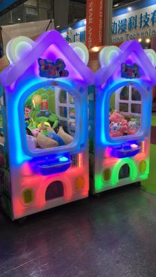China Cartoon House Arcade Crane Machine For Kids / Toy Grabber Claw Machine for sale