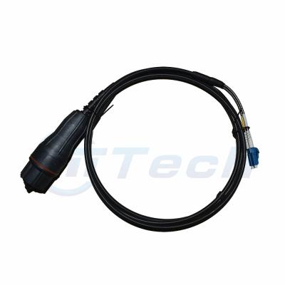 China IP68 Waterproof Patch Cord FullAXS-LC Fiber Patch Cord G657A2 Cores for sale